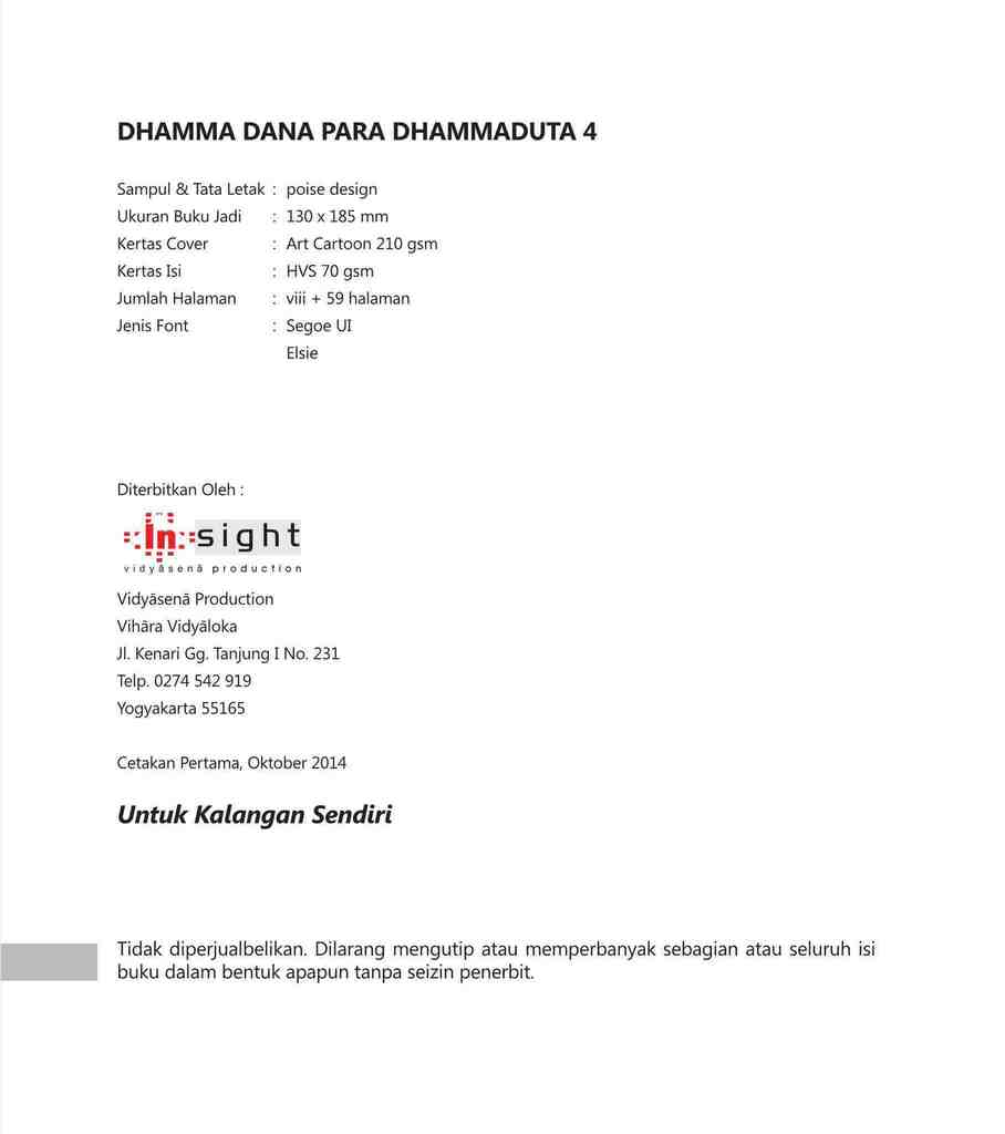 Dhammadana Para Dhammaduta 4 - Samaggi Phala